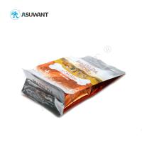 China Pet Food Plastic Zipper Flat Bottom Bag For Dog Cat Chicken Bird Rabbit Food for sale