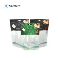 China Resealable Zipper Stand Up Pouch Mylar Pet Food Packaging Bag With One Side Window for sale