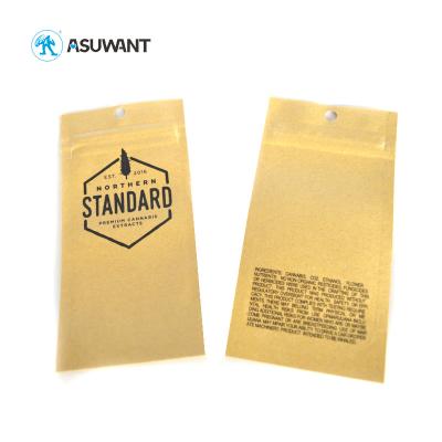 China Custom Printed Matte Kraft Paper Packaging Bags Laminated Plastic Heat Seal For Tea for sale