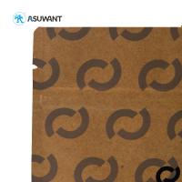 China Heat Sealable Dry Food Packaging Bags Kraft Paper Ziplock Bags With Round Window for sale