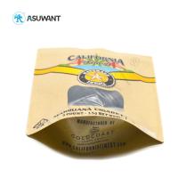 China Biodegradable Fda Kraft Paper Zipper Bags Small Weed Packaging Weed Craft for sale