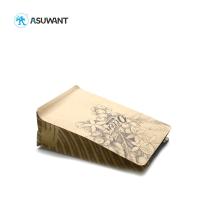 China Custom Printed OEM Kraft Paper Zipper Bags With Valve for sale