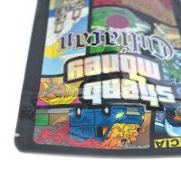 China Holographic Zipper Tobacco Bag 3.5 Grams Child Resistant Runtz Exit Stand Up Pouch for sale