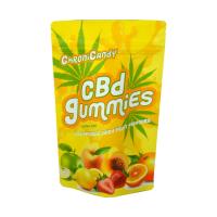 China Weed Flower Mylar Zipper Bags CBD Gummy Skittles Edible Smell Proof Foil Dispensary for sale