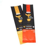 China Custom Printed Coffee Tea Bags Sealable Aluminum Foil Side With Tin Tie for sale