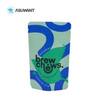 China Colored Digital Printing Coffee Tea Bags Ziplock Stand Up Kraft Paper Pouch for sale