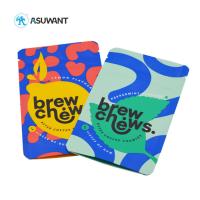 China Colored Digital Printing Coffee Tea Bags Ziplock Stand Up Kraft Paper Pouch for sale
