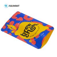 China Colored Digital Printing Coffee Tea Bags Ziplock Stand Up Kraft Paper Pouch for sale