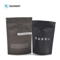 China Biodegradable Coffee Cafe Tea Bag Black Foil Empty PE 500g With Valve for sale
