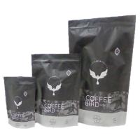 China Biodegradable Coffee Cafe Tea Bag Black Foil Empty PE 500g With Valve for sale