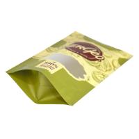 China Resealable Coffee Bean Tea Packaging Bags Herbal Fillable Green With Valve for sale