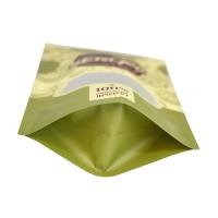 China Resealable Coffee Bean Tea Packaging Bags Herbal Fillable Green With Valve for sale