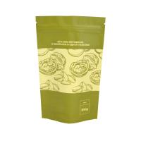 China Resealable Coffee Bean Tea Packaging Bags Herbal Fillable Green With Valve for sale