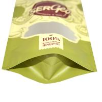 China Resealable Coffee Bean Tea Packaging Bags Herbal Fillable Green With Valve for sale