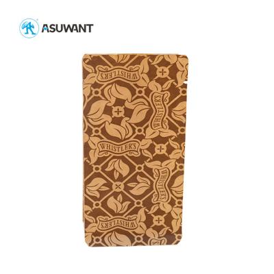 China 250G 500G Coffee Tea Bags Side Gusset Kraft Paper Biodegradable Compostable for sale