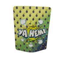 China 3.5G 7G 14G 1 Oz Mylar Childproof Zipper Bags Smell Proof Cookies Cannaburst for sale