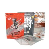 China Compostable Medical Childproof Bags Kraft Paper Exit Edible Runt Dispensary Packaging for sale