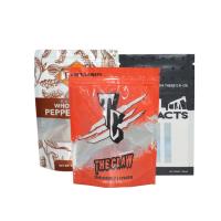 China Compostable Medical Childproof Bags Kraft Paper Exit Edible Runt Dispensary Packaging for sale