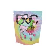 China Dispensary Starburst Edibles Resealable Mylar Bags 420 Gummies Tobacco Packaging for sale
