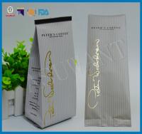 China 12''*9''*4'' Coffee Bean Bags Packaging Moisture Proof With Customized Logo for sale