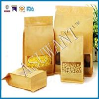 China Custom Laminated Coffee Packaging Bags , Stand Up Pouches FDA Approved With Window for sale