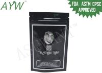 China FDA Food Grade Resealable Stand Up Pouches , Moisture Proof Black Stand Up Pouch for sale