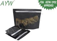 China Black Laminated Material Child resistant  k Bags For Weed Packaging for sale