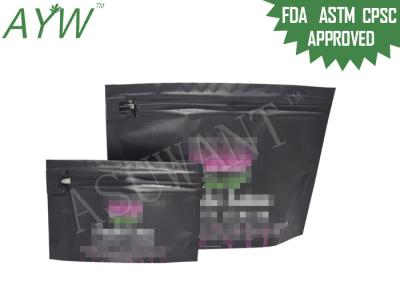 China Reusable Custom Logo Child Resistant Bags For Medical Marijuana Dispensary for sale