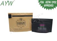 China Child Resistant Bags For Weed Seeds Packaging / Kraft Paper Zip Lock Bags With Zipper for sale