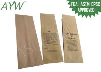China Multiple Uses Kraft Paper Bags Inside Foil / Clear Window For Dried Coffee Bean for sale