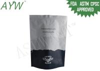 China Standing Up Coffee Tea Bags Reclosable k Plastic Laminated For Black Coffee Bean for sale