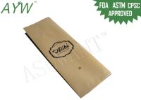 China Sealed Side Gusset Coffee Tea Bags Kraft Paper With Coffee Valve 250g / 500g for sale