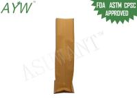 China Eight Side Sealed Coffee Tea Bags Flat Bottom Kraft Paper With Top Load for sale