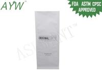 China Square Bottom Gusseted Bags Kraft Paper , Coffee Bean Packaging Bag With Tin Tie for sale