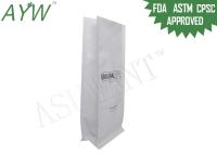 China Square Bottom Gusseted Bags Kraft Paper , Coffee Bean Packaging Bag With Tin Tie for sale