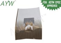 China Square Box Coffee Tea Bags Block Bottom Custom Printed With Clear Window for sale