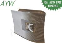 China Square Box Coffee Tea Bags Block Bottom Custom Printed With Clear Window for sale