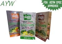 China Stand Up Mylar Food Bags Heat Sealable Flat Bottom Gusset Bags For Dried Fruit Vegetables for sale