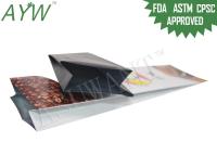 China Matte Black Coffee Tea Bags Finished Side Gusset Foil Tin Tie With Private Label for sale