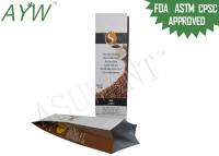 China Valve Sealed Coffee Bags 8oz , Foil Lined Coffee Bean Packaging Bags For Australia Bun Coffee for sale
