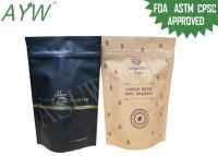 China Resealable Standing Up Individual Coffee Bags Gravure Printing Paper Laminated for sale