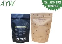 China Resealable Standing Up Individual Coffee Bags Gravure Printing Paper Laminated for sale