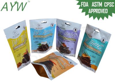 China 60g Notch Snack Resealable Mylar Ziplock Bags Food Flexible Packaging Pouches for sale