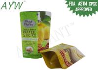 China Matt Vanish Food Packaging Bags Twice Baked Pretzel Sticks For Lemon Toffee for sale