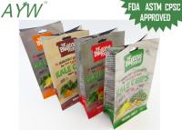 China Stand Up Paper Flat Bottom Bags Moisture Proof  For Dried Banana / Fruit for sale