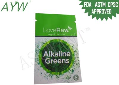China VMPET Green Plastic Bag Food Packaging , Food Grade Bags For Food Packaging for sale