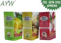 China Zipper Food Packaging Bags Environmentally Ally Friendly Gravure Printing For Snack Packaging for sale