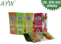 China Zipper Food Packaging Bags Environmentally Ally Friendly Gravure Printing For Snack Packaging for sale