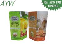 China Zipper Food Packaging Bags Environmentally Ally Friendly Gravure Printing For Snack Packaging for sale
