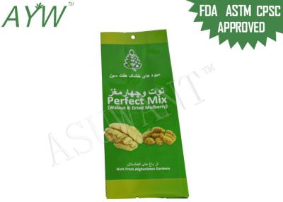 China Circle Hole Printed Plastic Bags Aluminium Foil Smell Proof For Food Packaging for sale